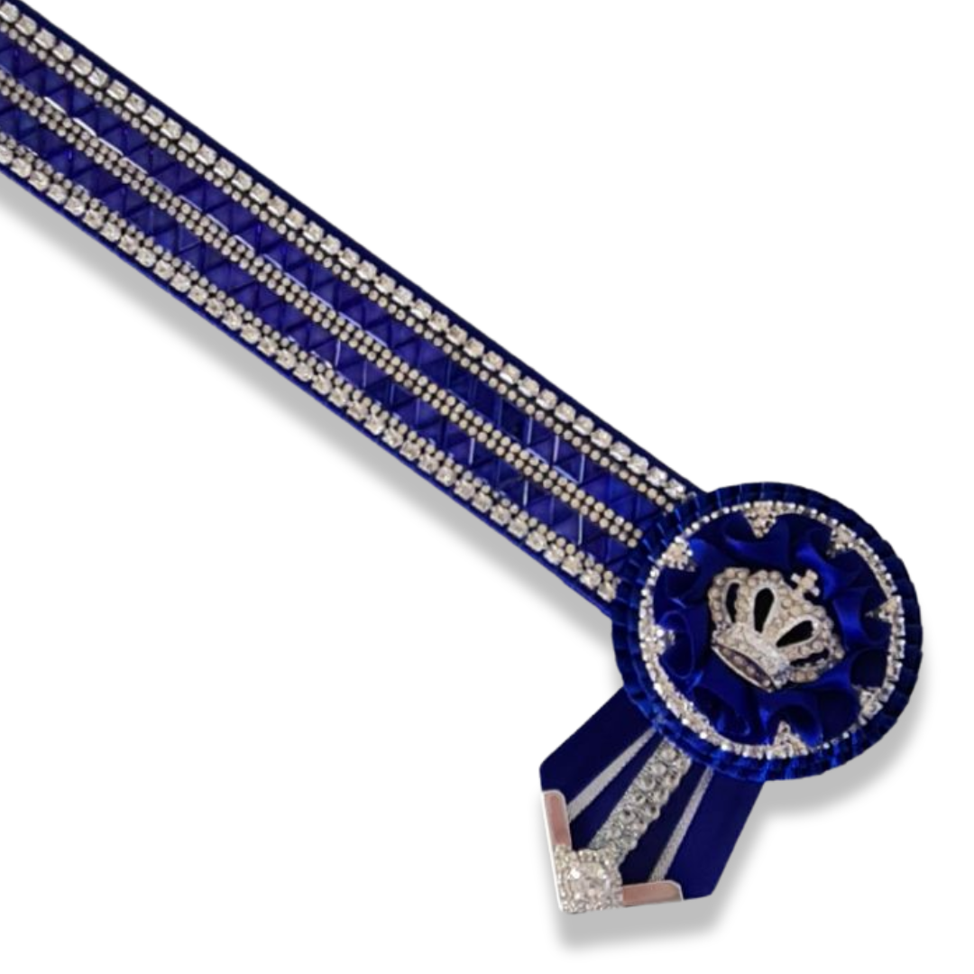 Royal & Silver Crystal Show Browband – Classique Equine